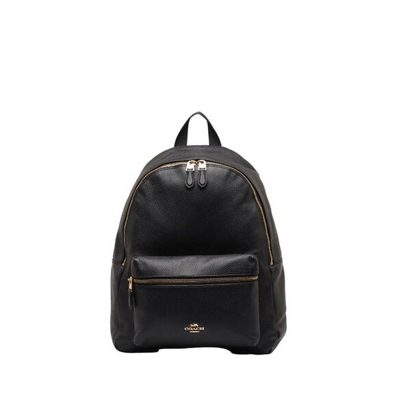 Coach | Bags | Pre Loved Coach Leather Backpack Bag In Black | Poshmark